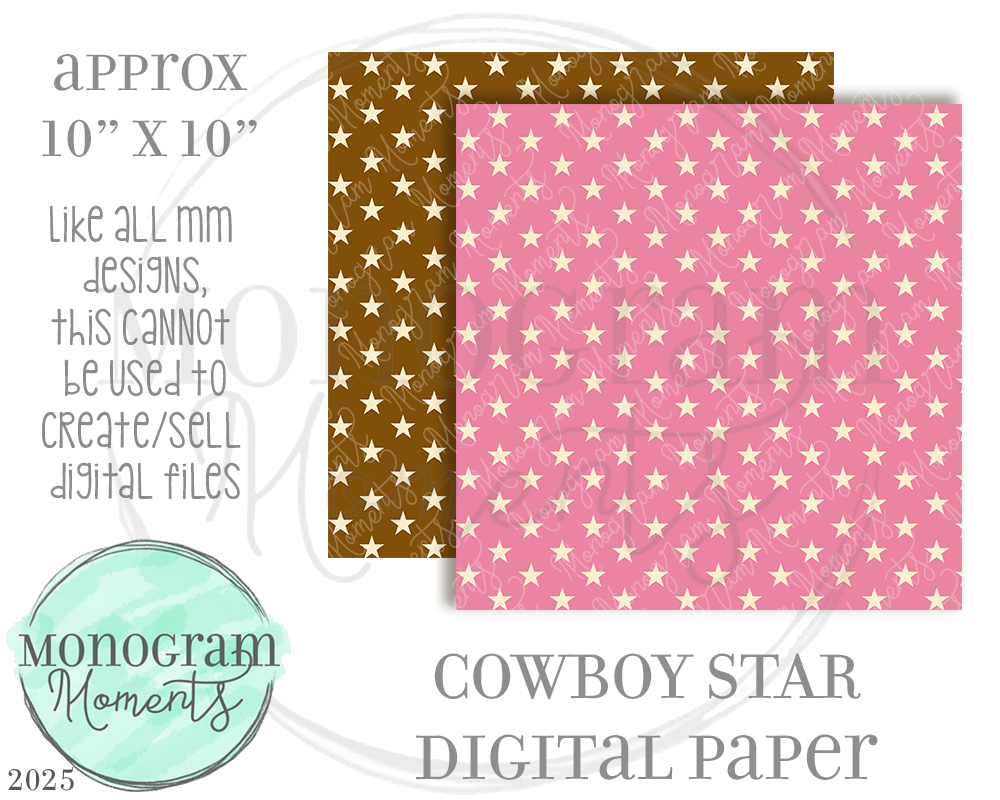 Cowboy Star DP – Monogram Moments