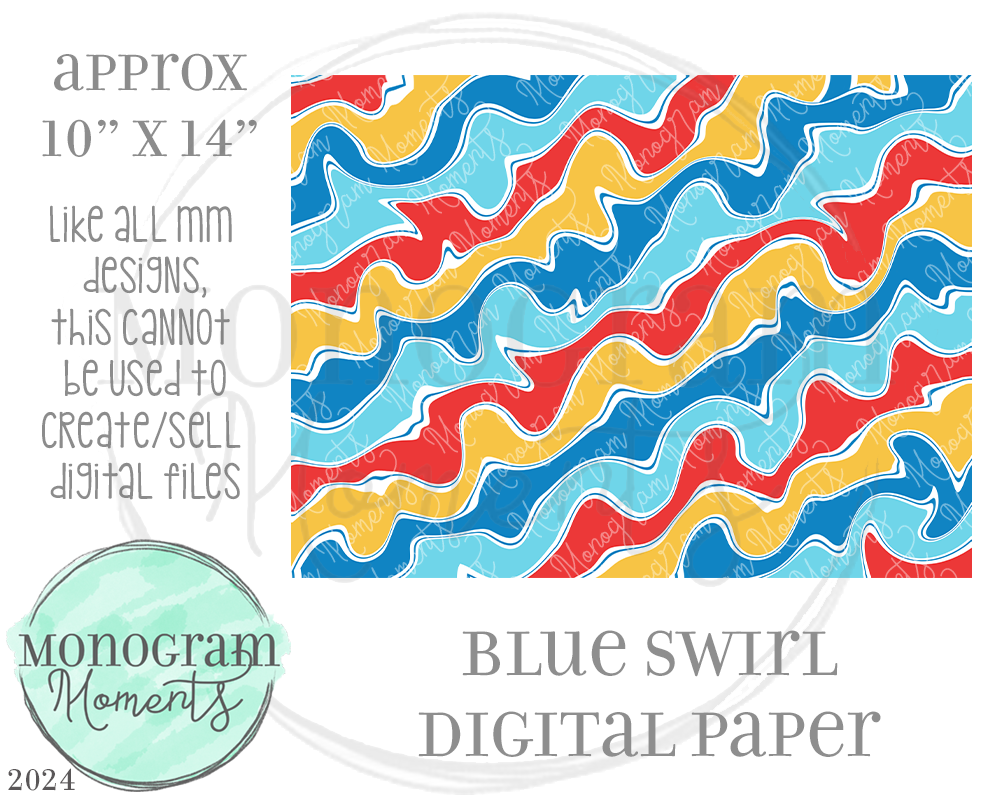 Blue Swirl DP – Monogram Moments