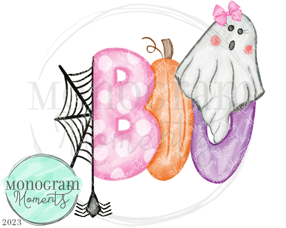 Girl's Halloween Boo – Monogram Moments