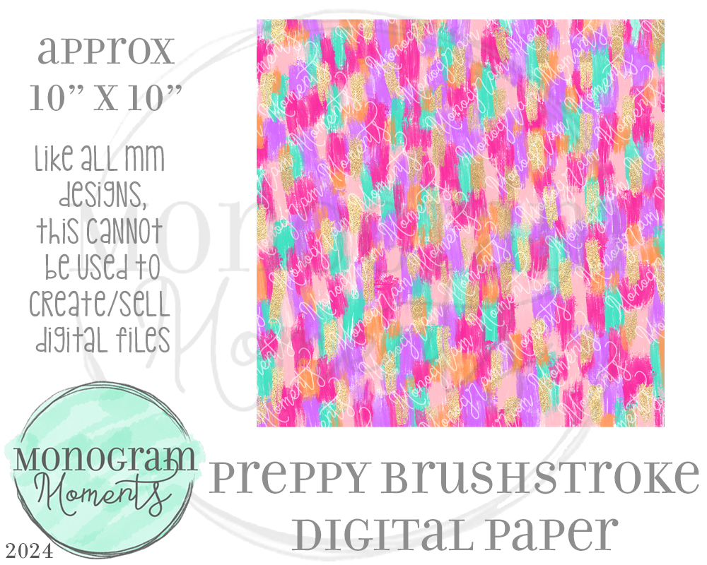 Preppy Brushstroke DP – Monogram Moments