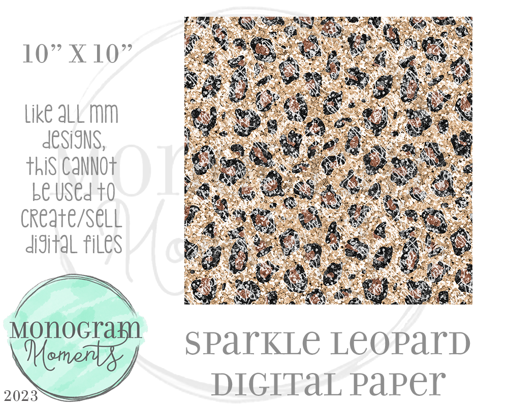 Sparkle Leopard DP – Monogram Moments