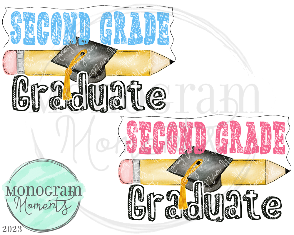 Second Grade Graduate – Monogram Moments