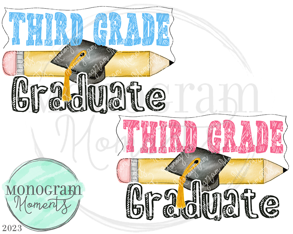 Third Grade Graduate – Monogram Moments