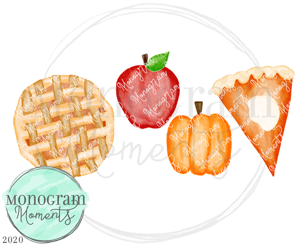 Fall Pies Trio – Monogram Moments