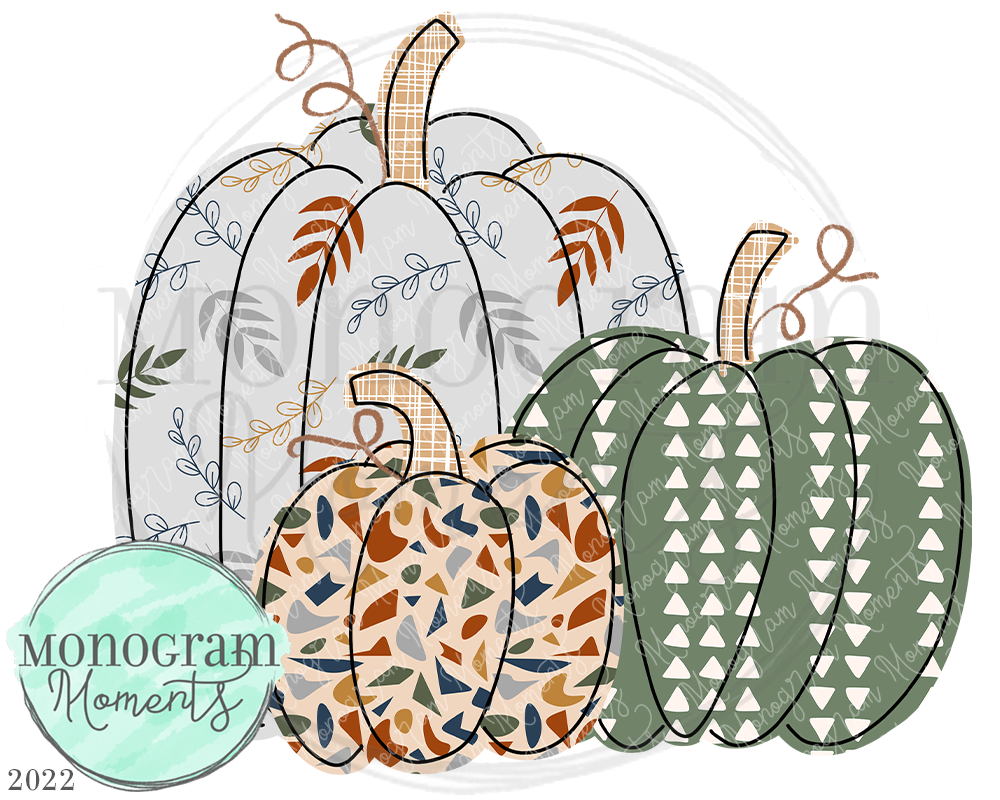Boy's Boho Pumpkins – Monogram Moments