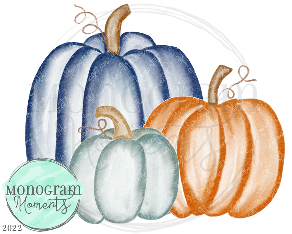 Boy's 3 Pumpkins – Monogram Moments
