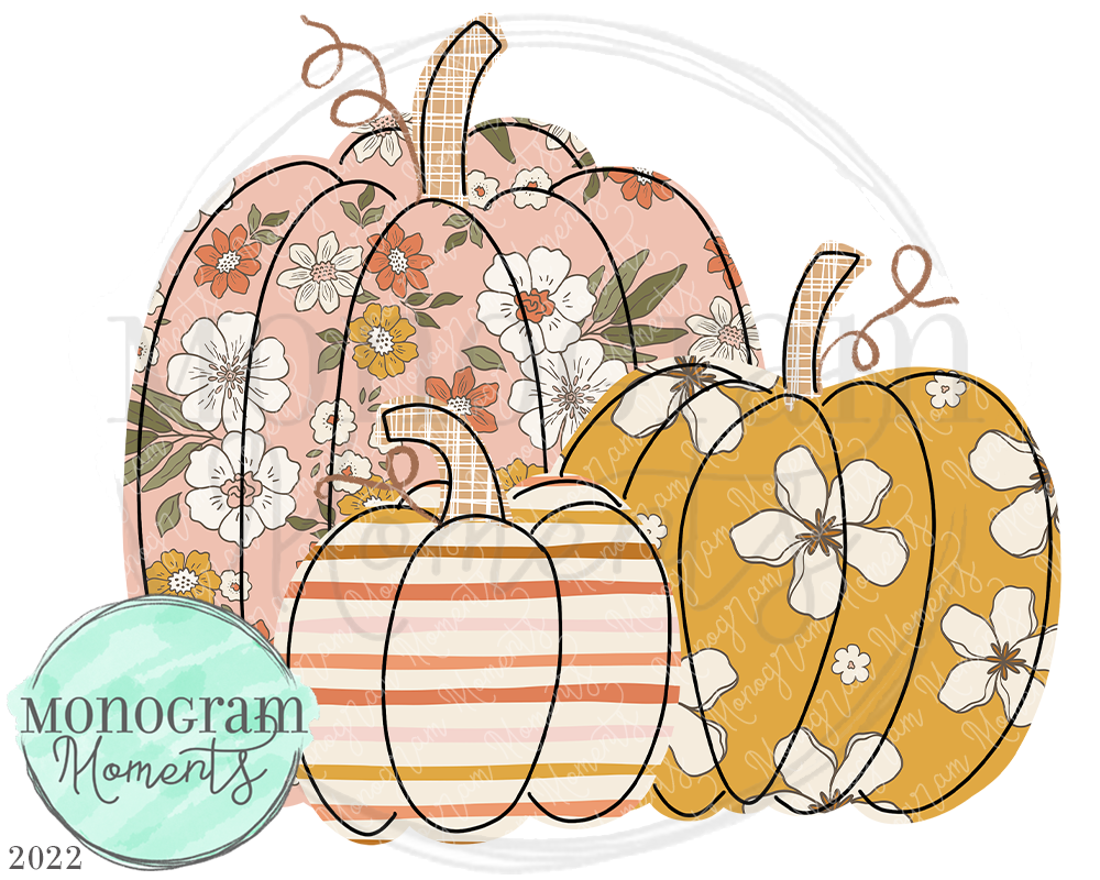 Girl's Boho Pumpkins – Monogram Moments