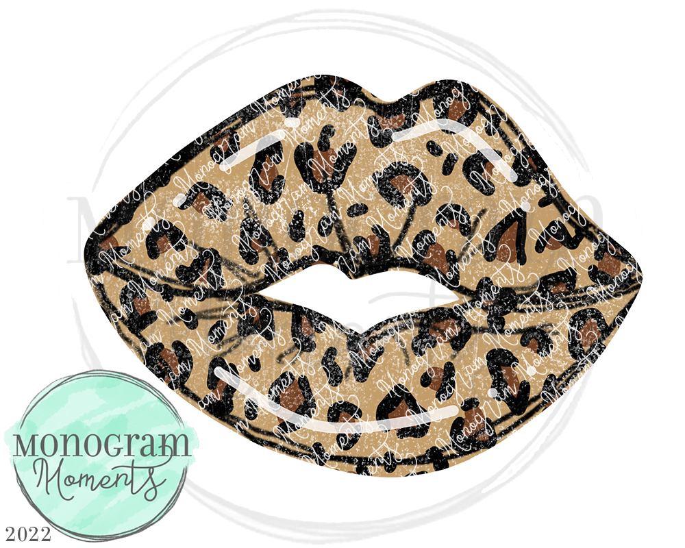 Distressed Leopard Lips – Monogram Moments