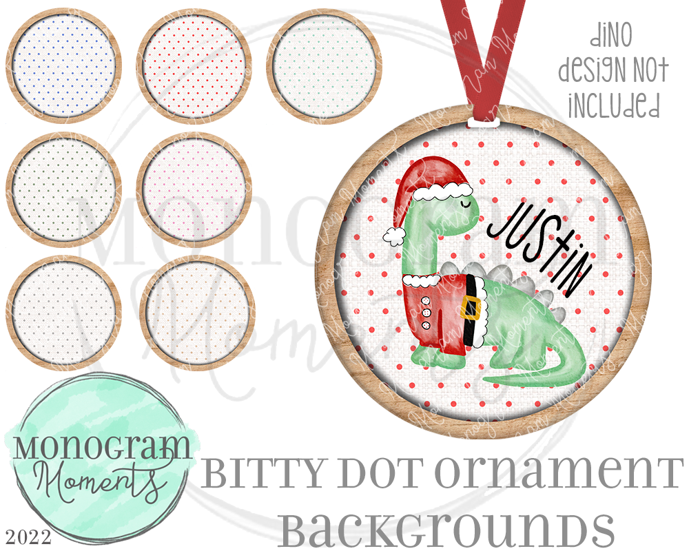 Bitty Dot Ornament Backgrounds – Monogram Moments