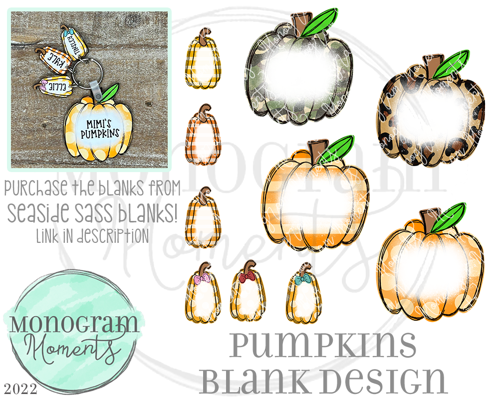Pumpkin Blank Designs – Monogram Moments