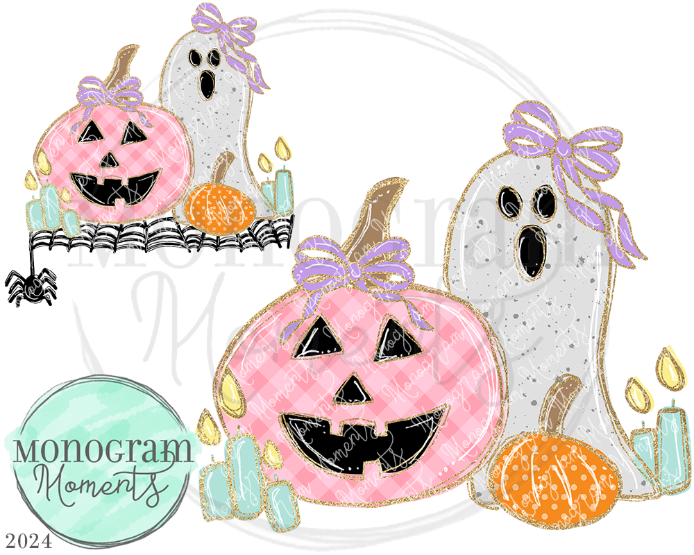 Girl's Spooky Scene-Glitter – Monogram Moments