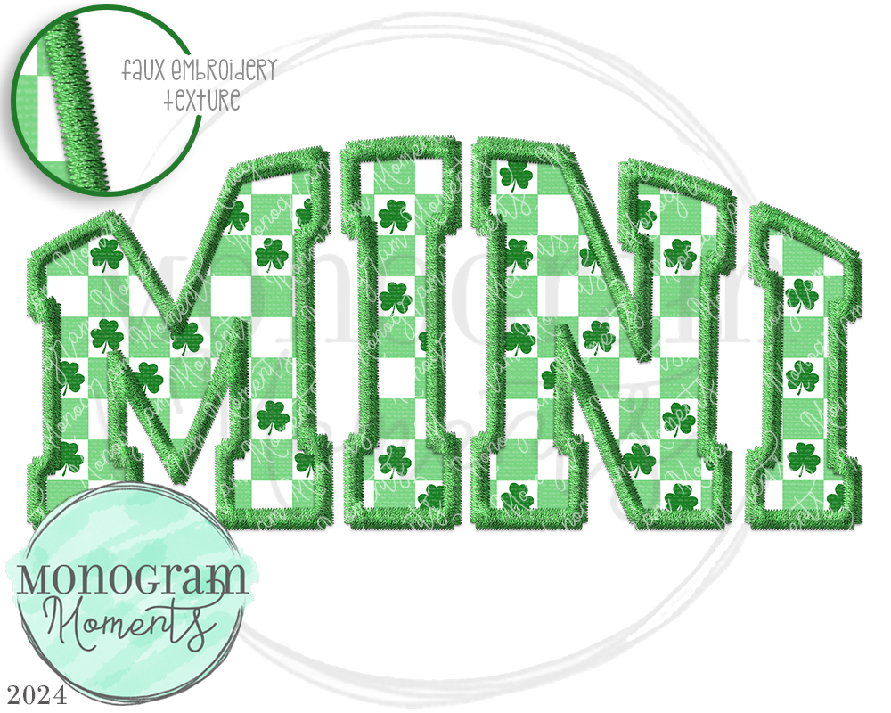 St. Patrick's Checker Mini – Monogram Moments