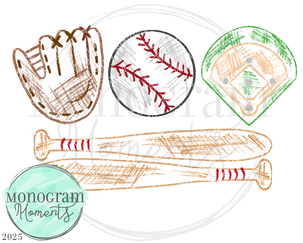 Scribble Baseball – Monogram Moments