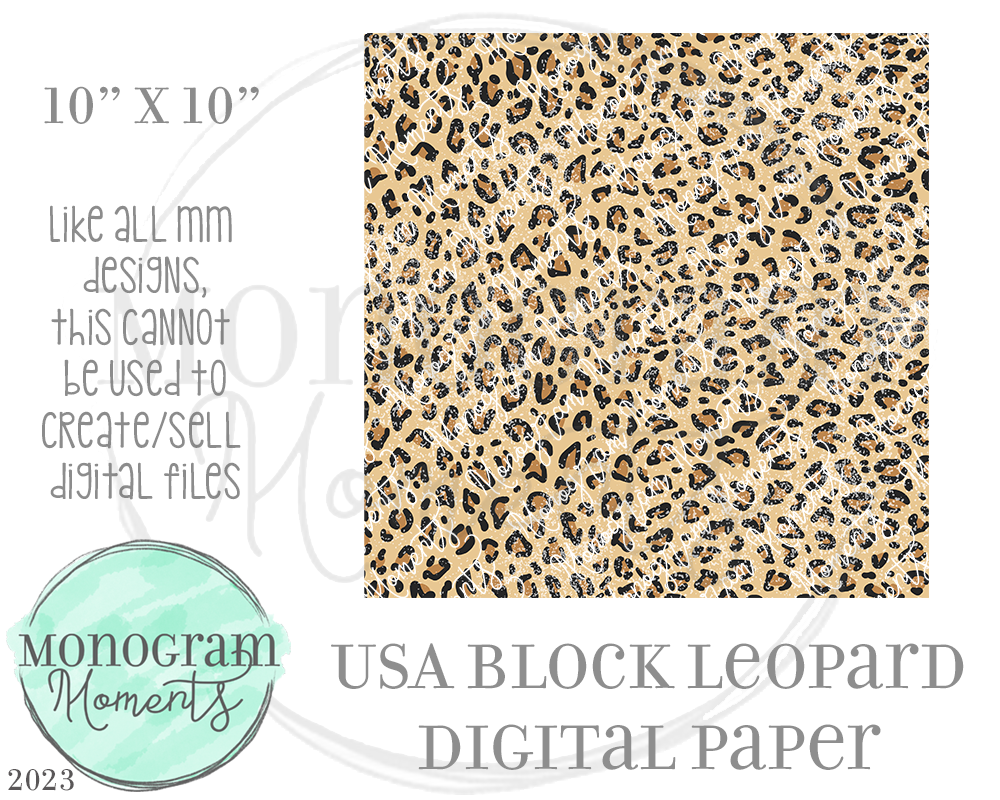 USA Block Leopard DP – Monogram Moments