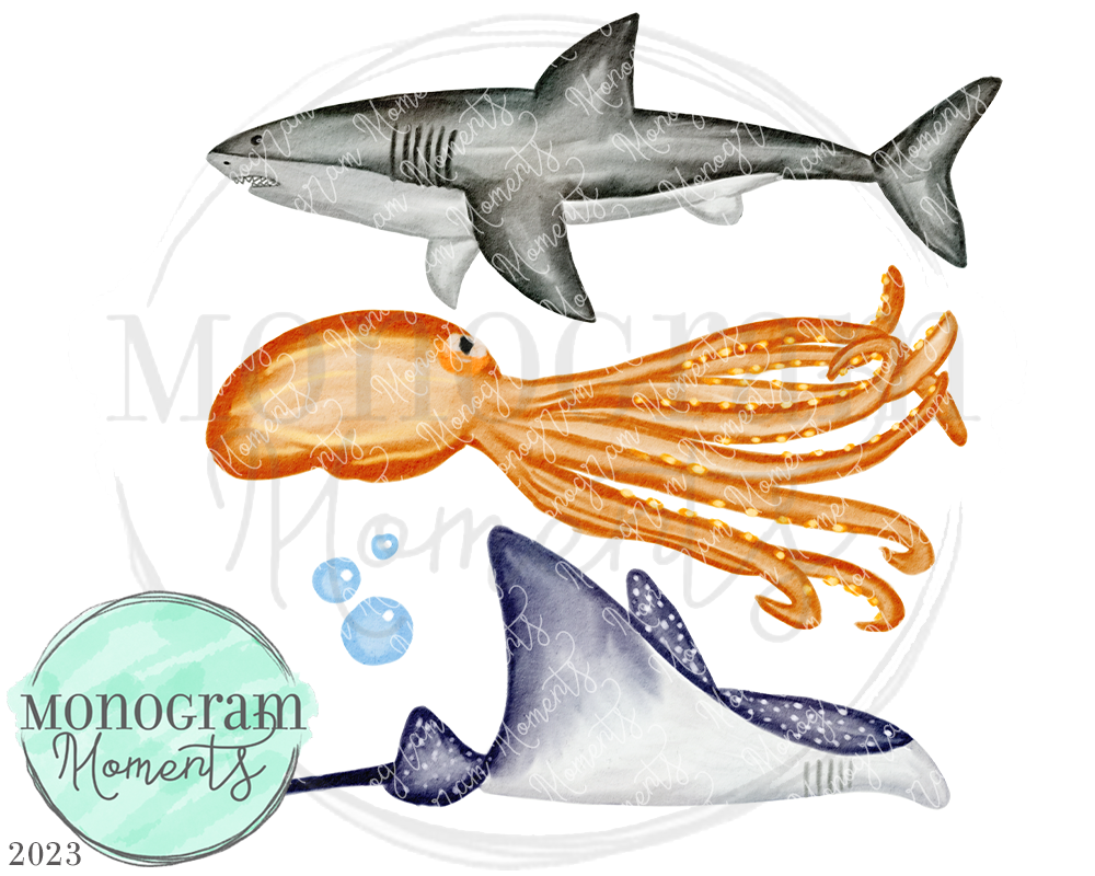 Big Sea Creatures – Monogram Moments