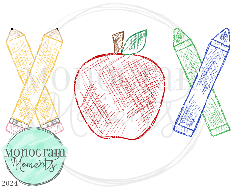 Scribble School Trio – Monogram Moments