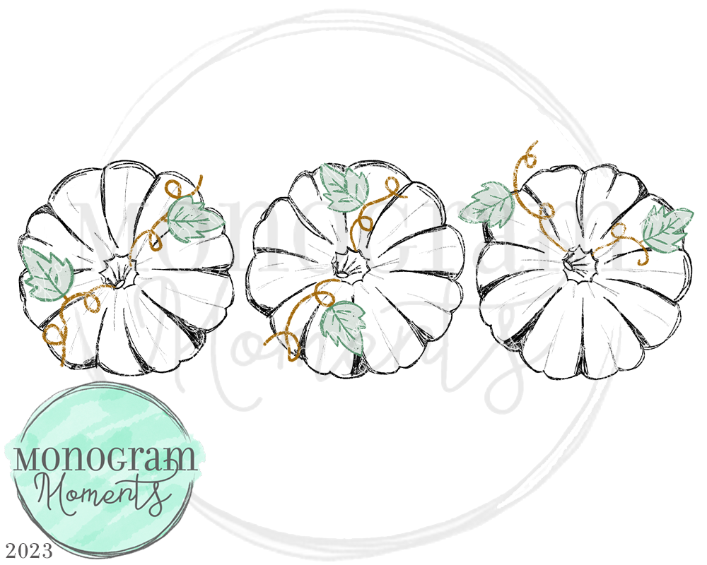 Scribble Pumpkins – Monogram Moments