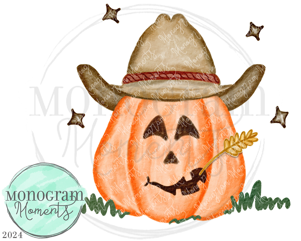 Cowboy Pumpkin – Monogram Moments