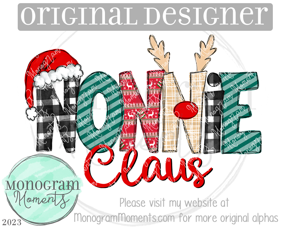 Nonnie Claus-Christmas Mix – Monogram Moments