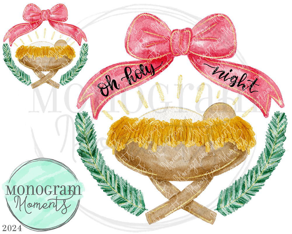 Bow Manger Scene – Monogram Moments