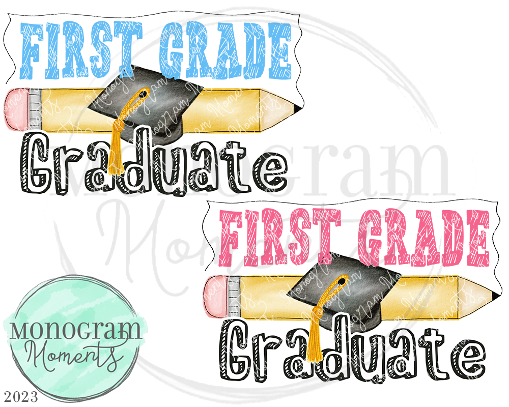 First Grade Graduate – Monogram Moments