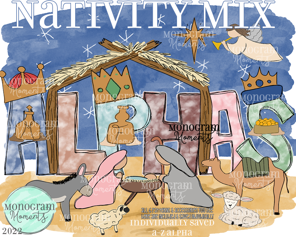 Nativity Mix Alpha – Monogram Moments