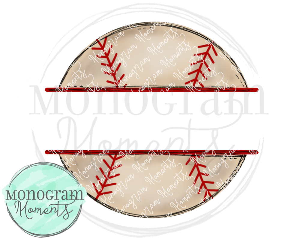Baseball Name Plate – Monogram Moments