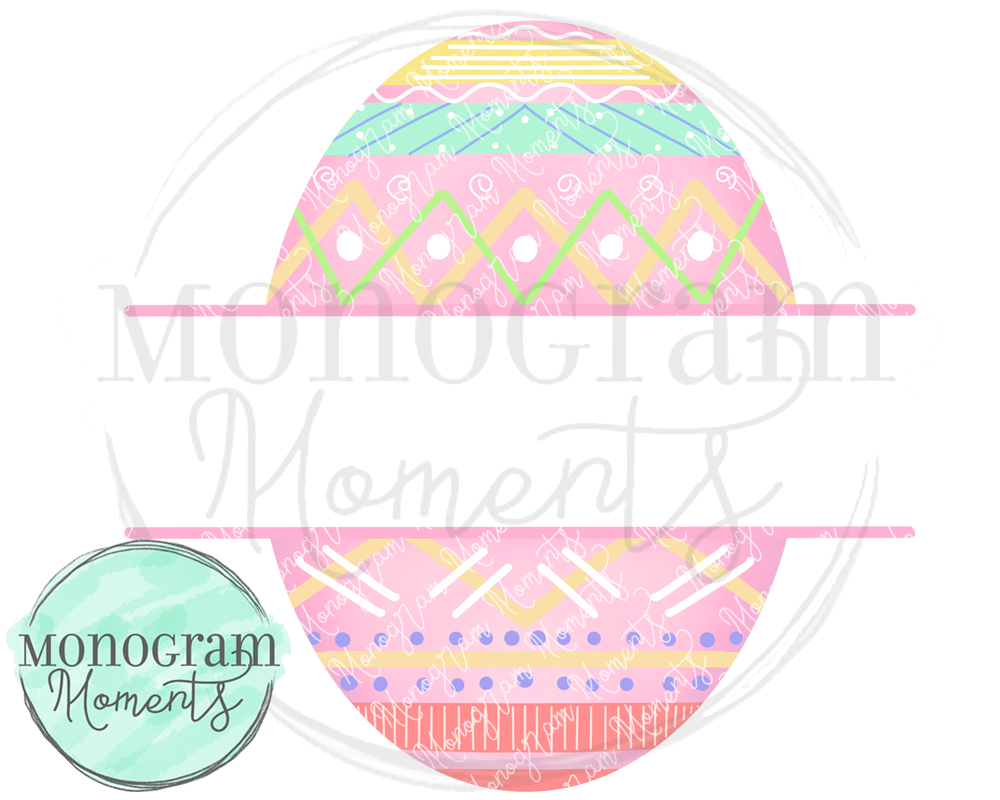 Girl's Easter Egg Name Plate – Monogram Moments