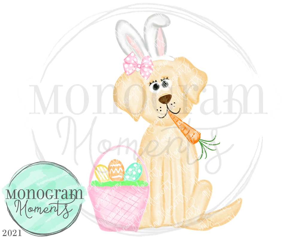 Girl's Easter Yellow Lab 2021 – Monogram Moments