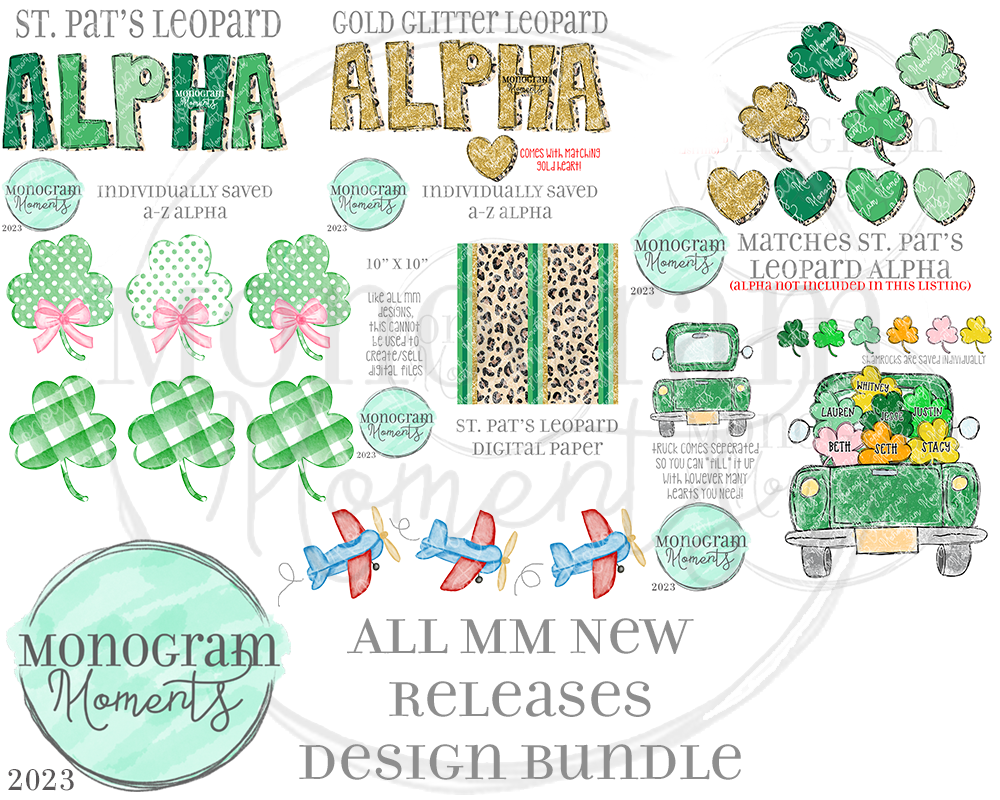 1/24/23 - Save 50% - 8 Total Designs – Monogram Moments