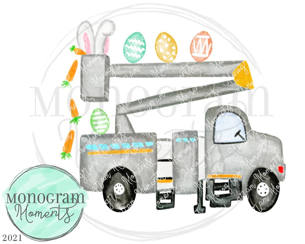 Easter Lineman Truck – Monogram Moments