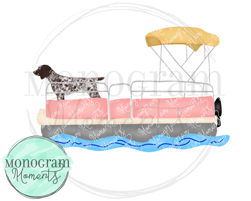 Girl's GSP Dog Pontoon Boat – Monogram Moments