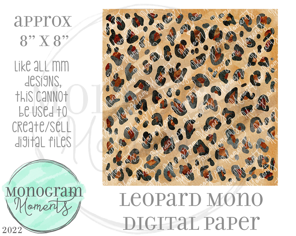 Leopard Mono DP – Monogram Moments