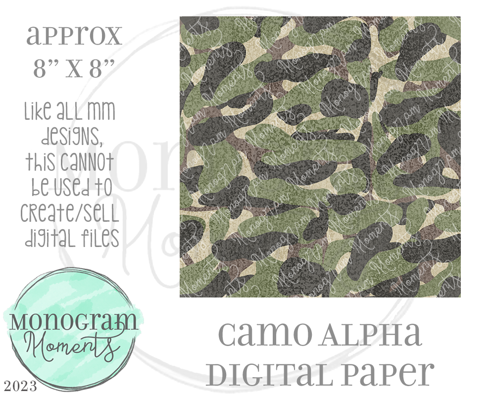 Camo Alpha DP – Monogram Moments