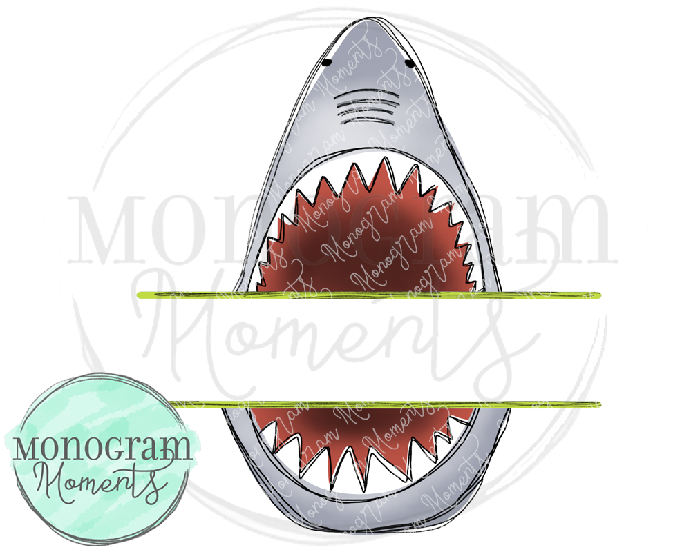 Shark Mouth Name Plate – Monogram Moments