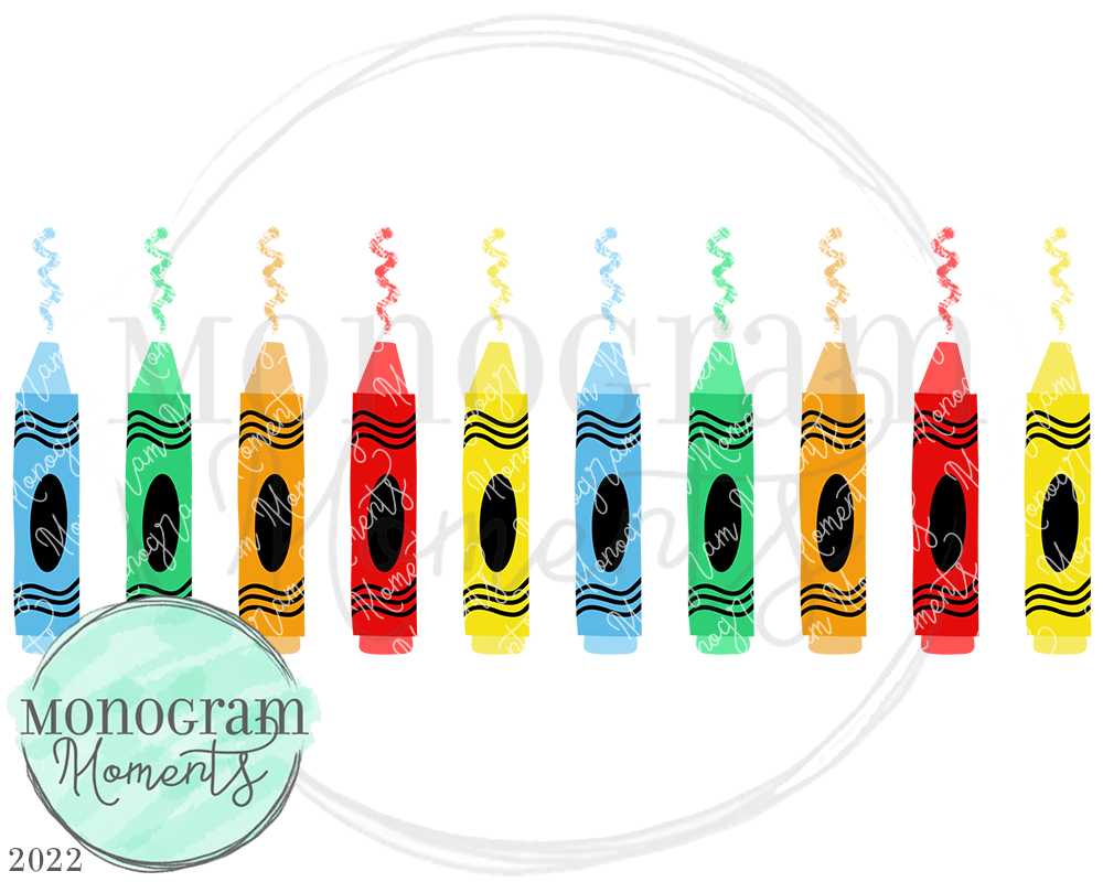 Crayon Row – Monogram Moments