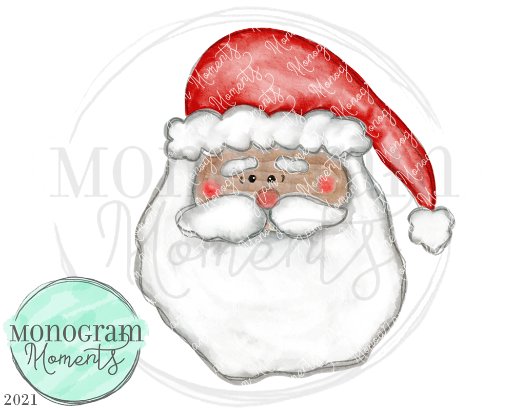 Santa Face 1 - More Melanin Skin Tone – Monogram Moments