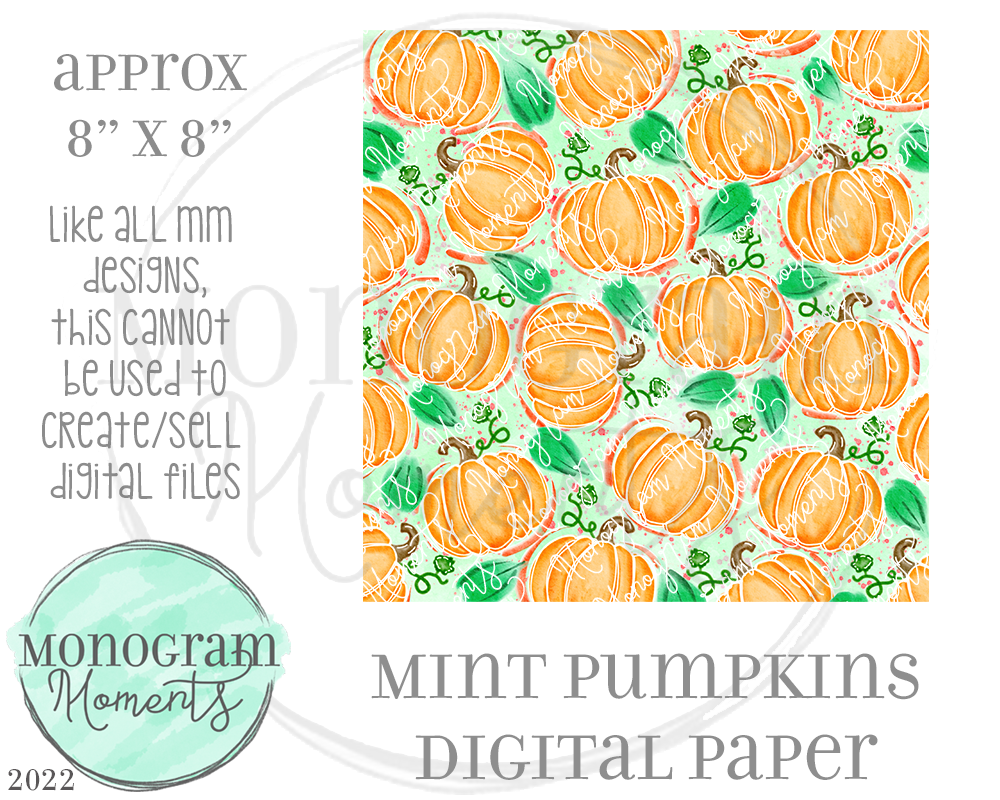 Mint Pumpkins DP – Monogram Moments