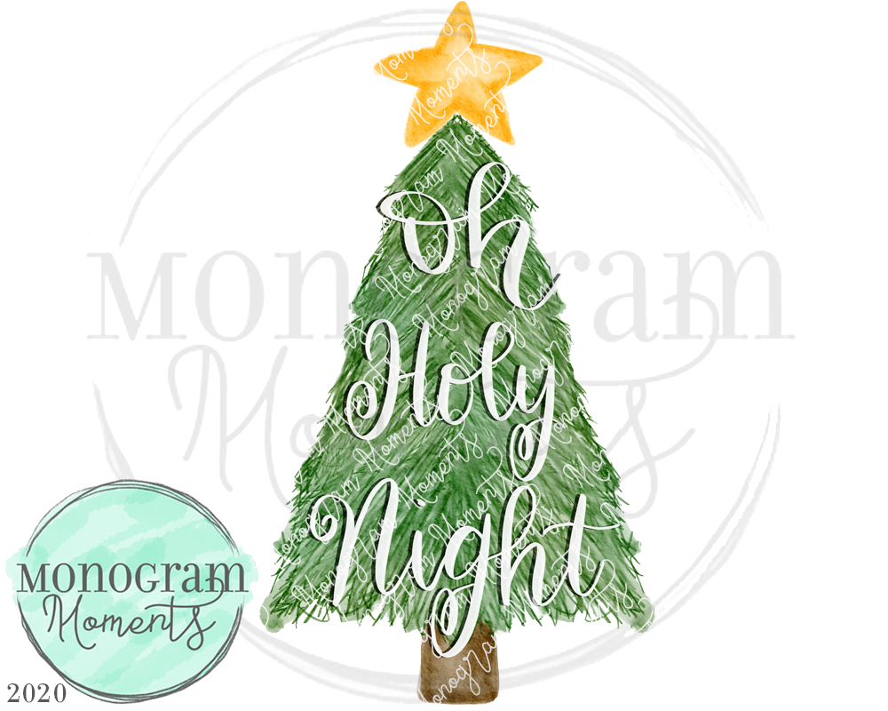 Oh Holy Night Christmas Tree – Monogram Moments
