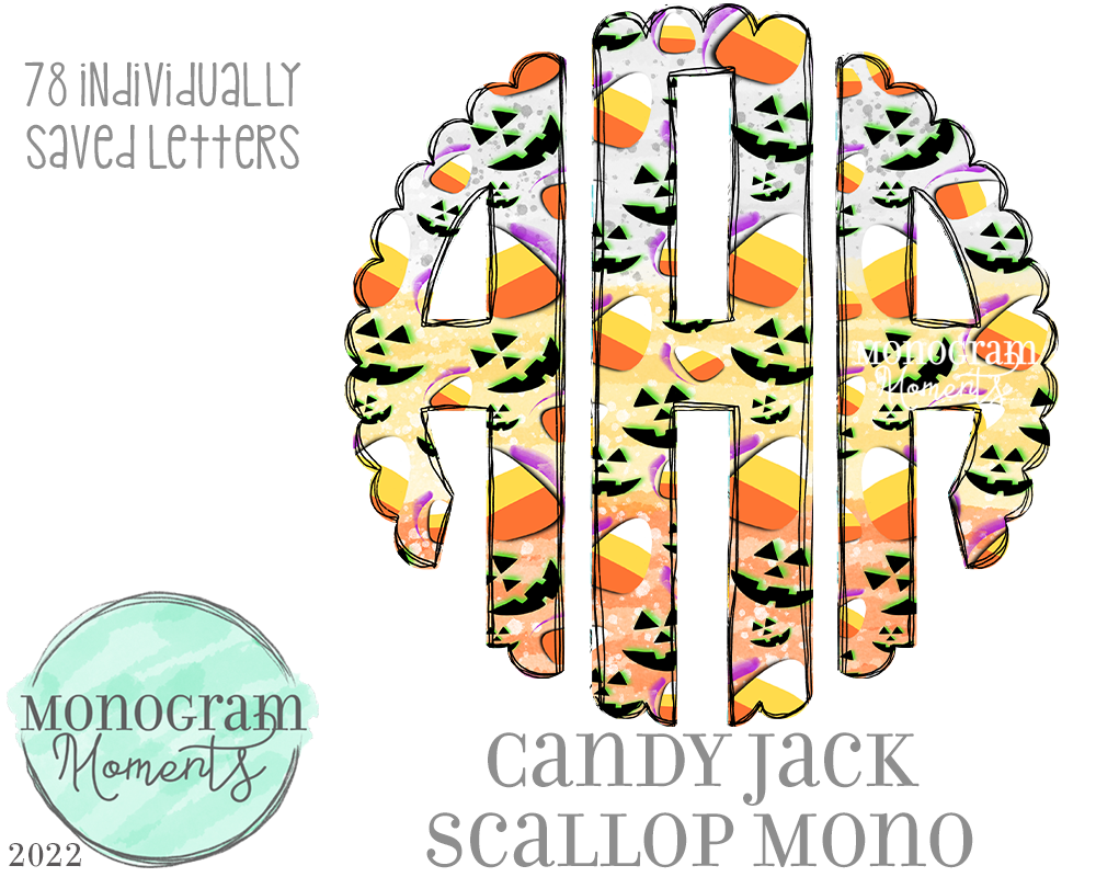 Candy Jack Scallop Mono – Monogram Moments