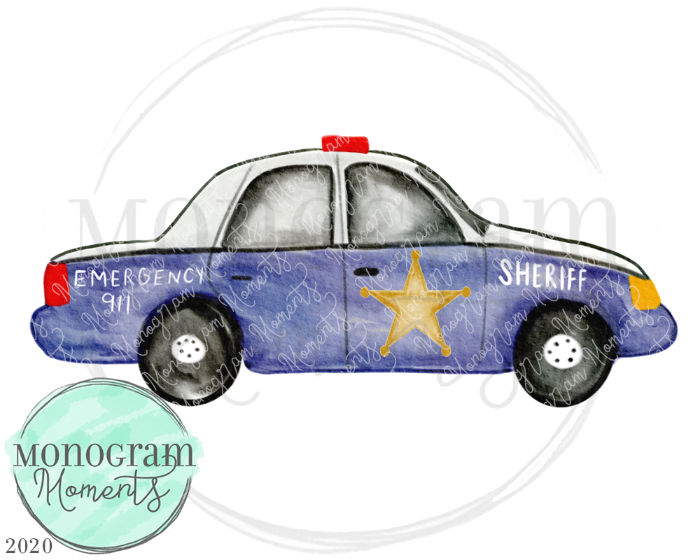 Police Car – Monogram Moments