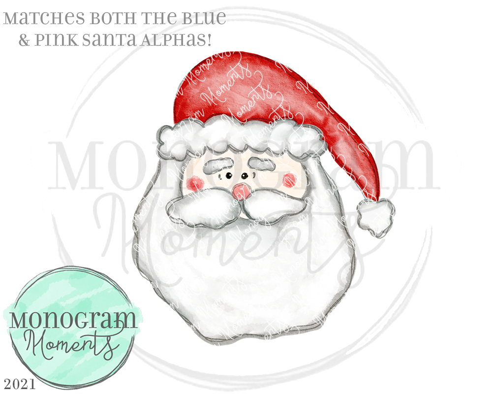 Santa Face - Matches Alphas & Monos – Monogram Moments