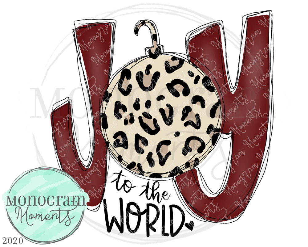 Joy to the World Handlettered – Monogram Moments