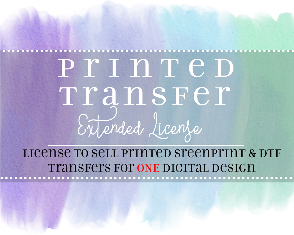 Screenprint/DTF Transfers-Printed Transfer Extended License – Monogram ...
