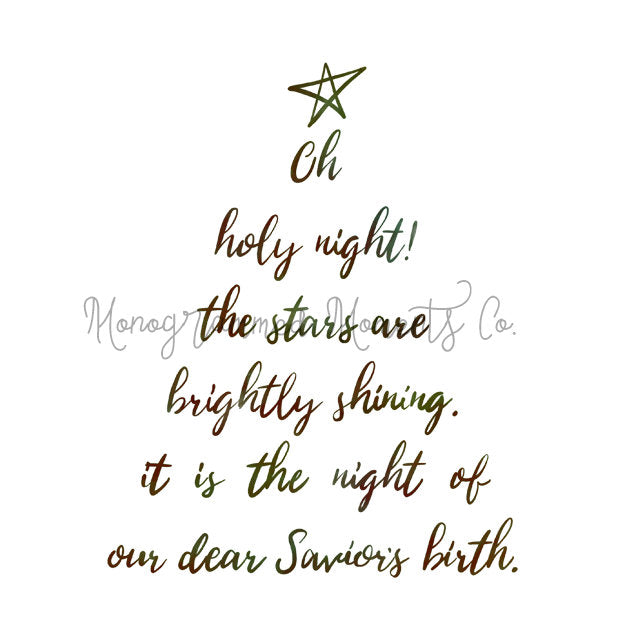 Holy Night Christmas Tree – Monogram Moments