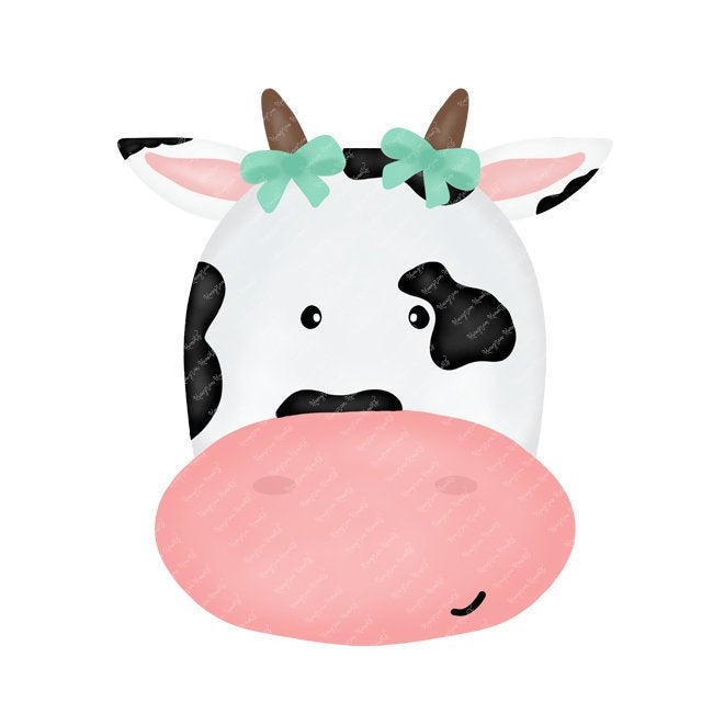 Girl Cow Face – Monogram Moments