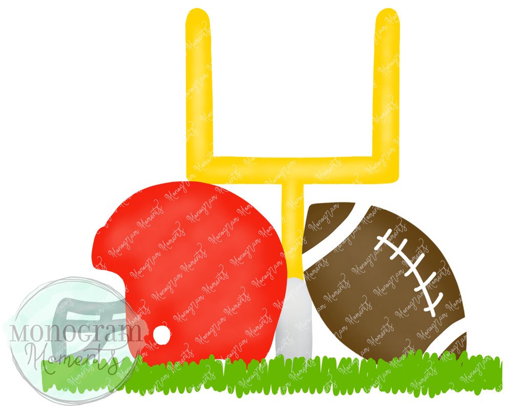 Red Goal Post Setup – Monogram Moments