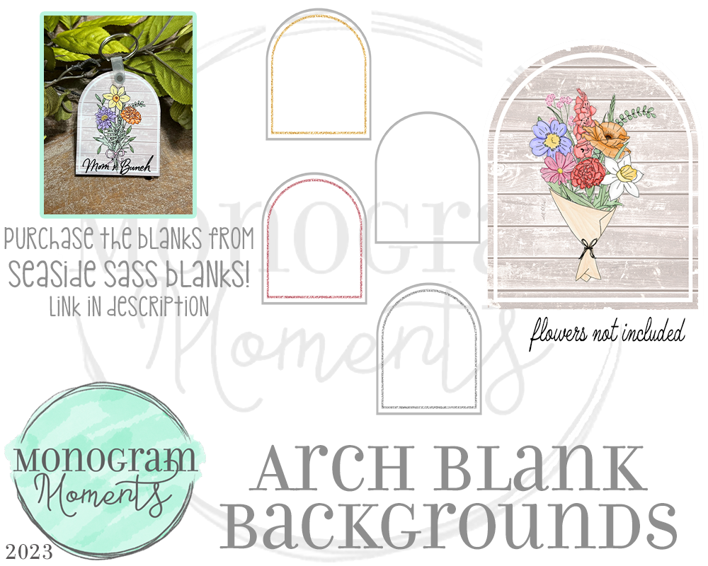 Arch Blank Backgrounds – Monogram Moments