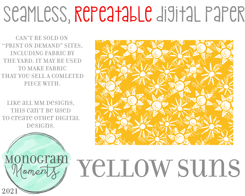 Yellow Suns Repeating DP – Monogram Moments